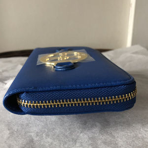IMAN | Bags | Iman Global Chic Cobalt Blue Walletclutch Logo | Poshmark